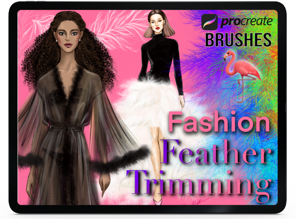FASHION FEATHER TRIMMING Procreate Brushes – Nhoo Matthews