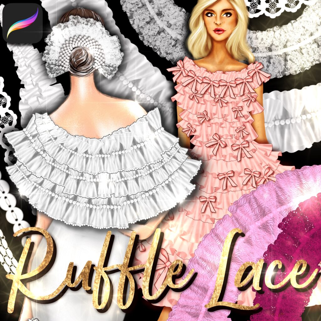 Procreate Ruffle Lace Brushes – Nhoo Matthews